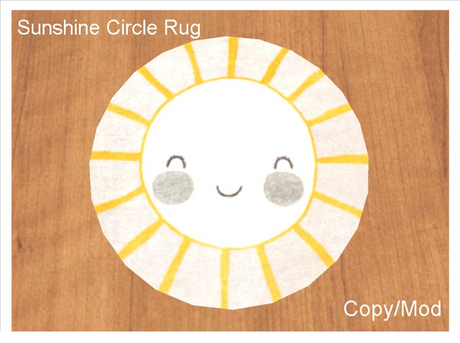 Second Life Marketplace - *CC* Sunshine Circle Rug